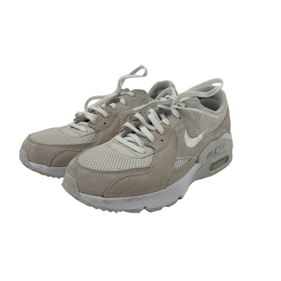 Nike | Shoes | Nike Cd543209 Beige White Air Max Mesh Suede Overlay ...
